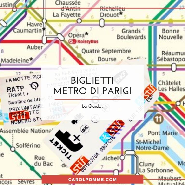 Biglietti metro Parigi, la guida con le informazioni aggiornate - Carol ...